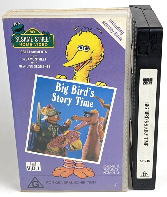 SESAME STREET VHS Big Birds StoryTime Story Time & Bedtime Stories ...