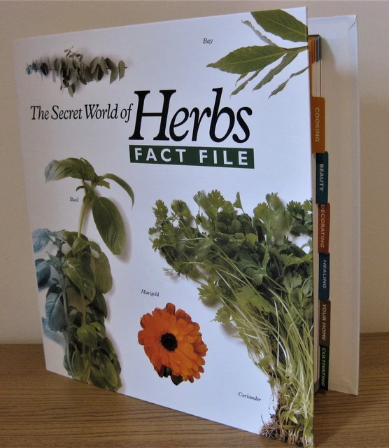 THE SECRET WORLD OF HERBS FACT FILE 160+ Ring Bound Cards(Orbis Direct ...