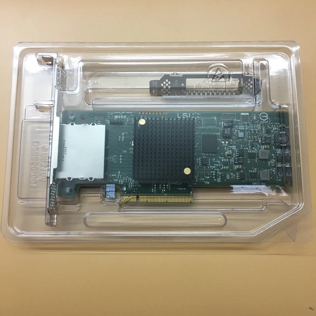 LSI SAS9207-8E 8-PORT PCIe IT Mode 9207-8e SAS 6Gb/s External HBA RAID ...