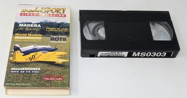 MODELSPORT MODEL SPORT Magazine Video VHS Cassette Tape Plane RC VTG £ ...