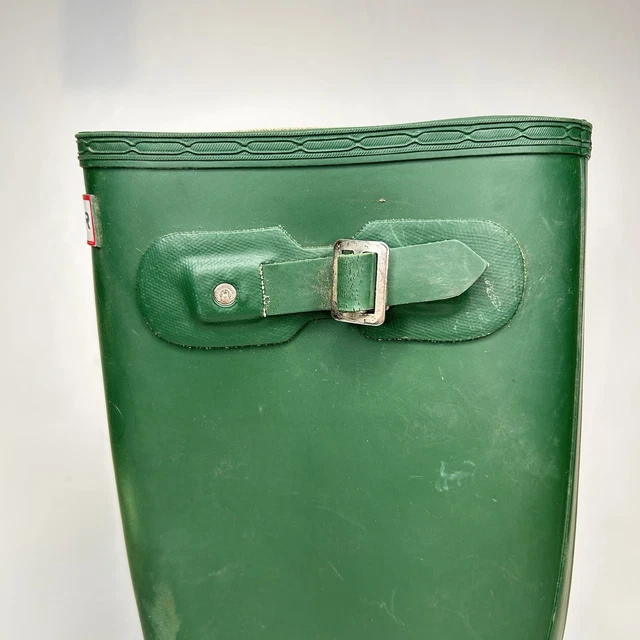HUNTER WELLIES - Original Tall Green Wellington Boots - Size UK 11 £54. ...