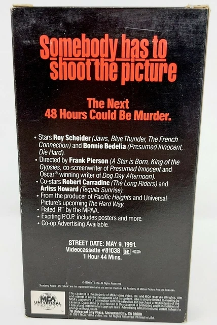 SOMEBODY HAS TO Shoot The Picture (VHS, 1990) Screening Tape Drama Roy ...