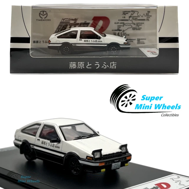 TIME MICRO 1:64 Initial D - Toyota AE86 (White Hood) - Diecast Model Car £15.01 - PicClick UK