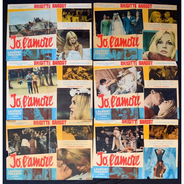 FOTOBUSTE IO L'AMORE brigitte bardot anne laurent terzieff F211 EUR 59 ...