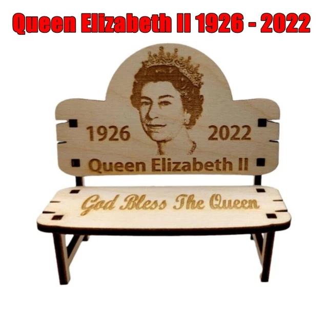 IN LOVING MEMORY Queen Elizabeth II memorial bench-1926-2022 HOT EUR 3 ...