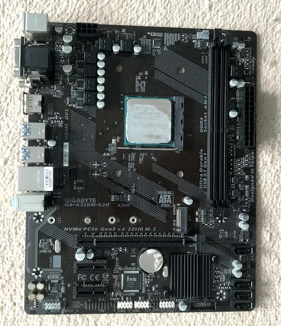 GIGABYTE GA-A320M-S2H MOTHERBOARD (AMD A320 Sockets: AM4 2 x DDR4 Micro ...