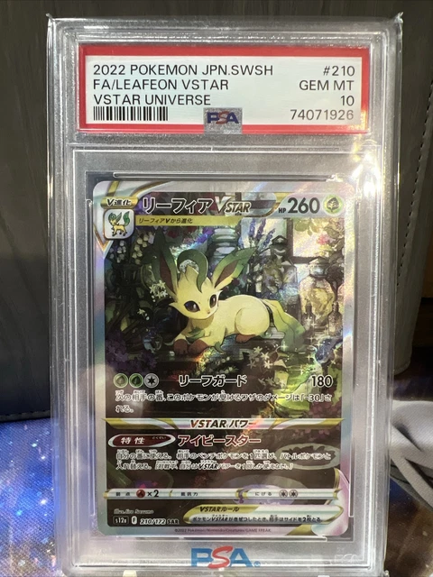 2022 POKEMON JPN. SWSH FA/Leafeon Vstar Vstar Universe PSA GRADED 10 GEM MT EUR 0,91 - PicClick FR