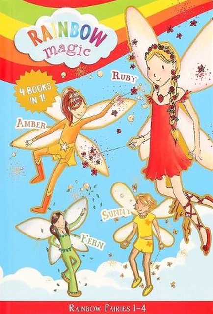 RAINBOW MAGIC RAINBOW Fairies: Books #1-4: Ruby the Red Fairy, Amber ...