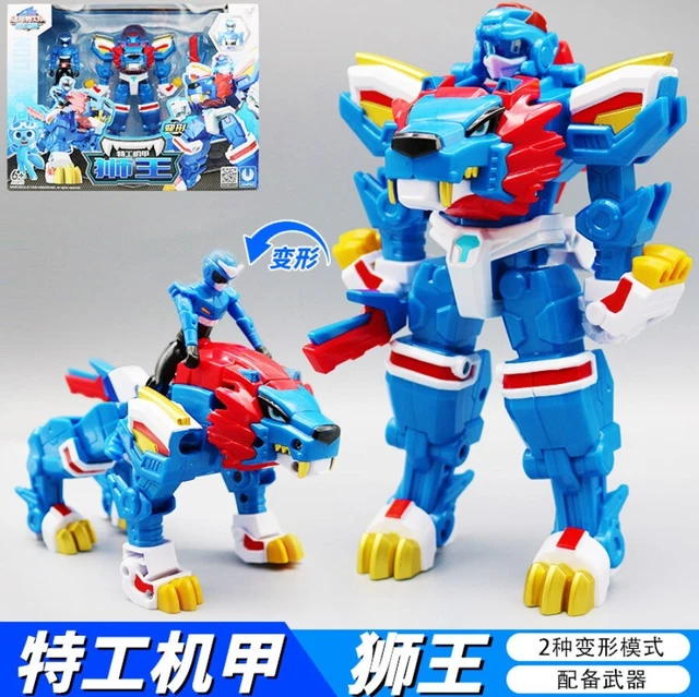 VOLT& LION MINIFORCE Animal Tron Armor Transform Robot Ranger Figure £ ...