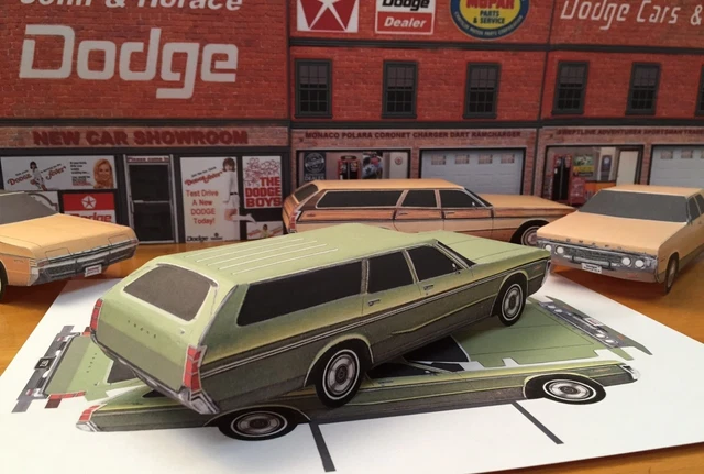 Papercraft 1971 Dodge Challenger Rt Paper Model Car E - vrogue.co