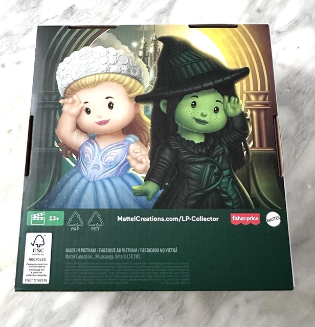 LITTLE PEOPLE GLINDA & Elphaba Wicked: For Good Collector Figure Set ...