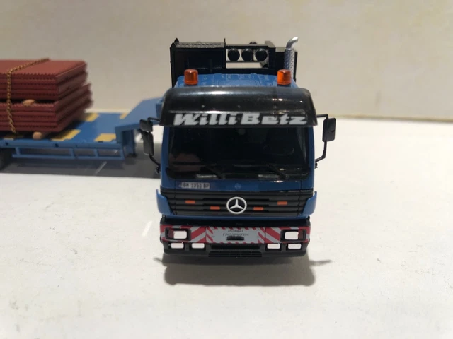HERPA WILLI BETZ Mercedes Schwerlastzugmaschine. mit 4-achs Auflieger ...