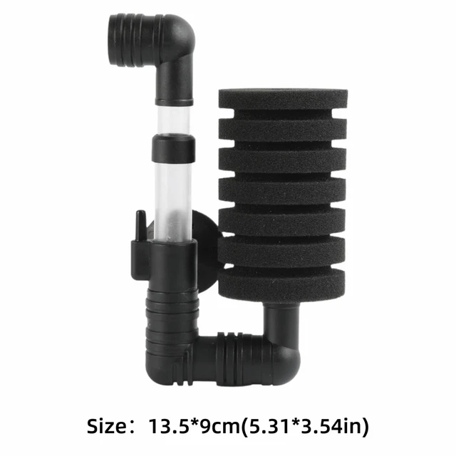 SINGLE HEAD SPONGE Filter Black Sponge Biochemical Filter Aquarium $24. ...