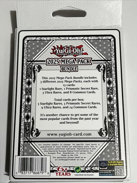 YU-GI-OH! 2025 MEGA-PACK Bundle MP25 $31.49 - PicClick CA