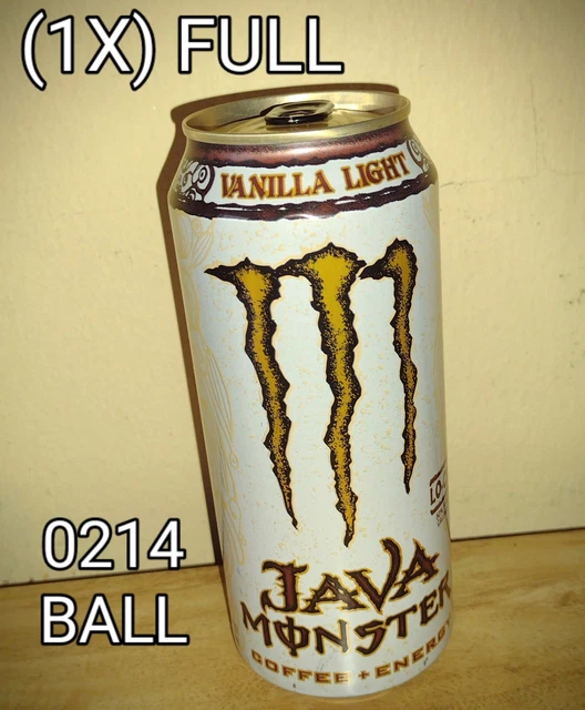 RARE! 2014 MONSTER ENERGY DRINK JAVA VANILLA LIGHT 0214 OLD LOOK! (1X ...