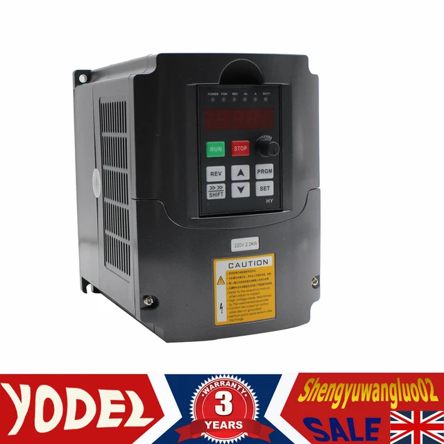 3HP 10A VFD Variable Frequency Drive Speed Control Inverter HY02D223B 2200W 220V £132.90 ...