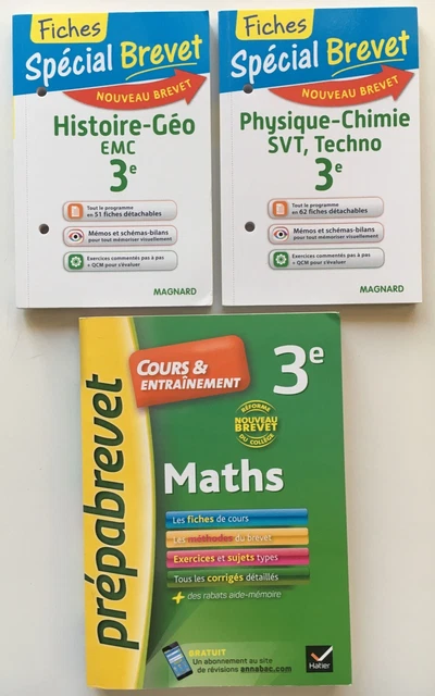 BREVET 3ÈME / Histoire géo physique chimie, svt, techno, maths (Magnard ...