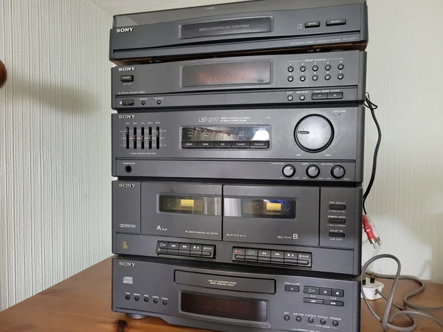 SONY HIFI SYSTEM LBT-D117 CD Record Player Turntable.Tape Deck Doesn't ...