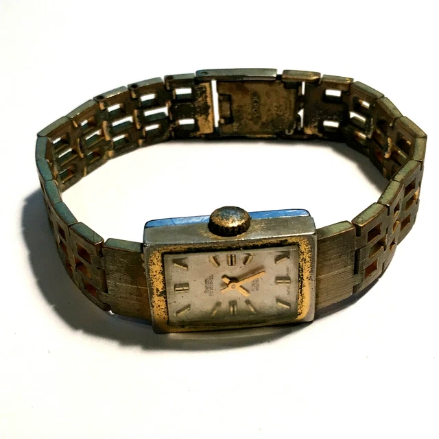 VINTAGE SWISS SENTINEL Mechanical Wind Up LADIES WATCH 17 Jewels ...