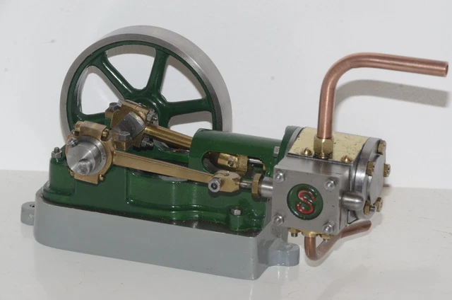 VERY NICE STUART 10H horizontal single live steam engine. Runs on Air ...