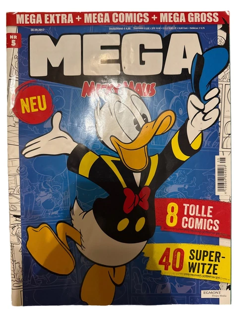MEGA MICKY MAUS Comic Nr. 5 Egmont Ehapa 8 Disney Comics 40 Witze EUR 4 ...