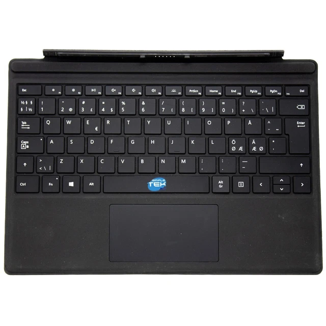 MICROSOFT ORIGINAL KEYBOARD Surface Pro 3 4 5 6 7 Nordic Refurbished ...