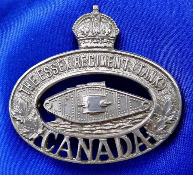 WW2 CANADIAN HAT / Beret Badge: Canadian Tank Regiment The Essex ...