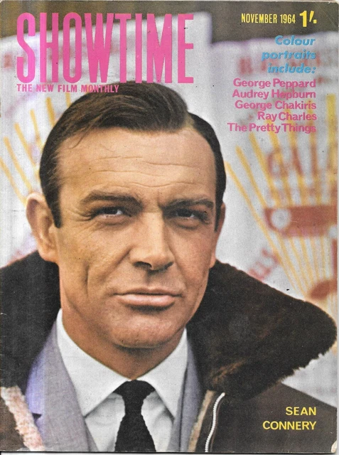 VINTAGE SHOWTIME FILM magazine Nov 1964 Sean Connery Audrey hepburn £1. ...