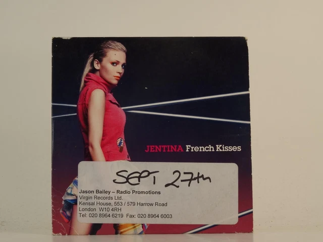 JENTINA FRENCH KISSES (E10) 1 Track Promo CD Single including Card ...