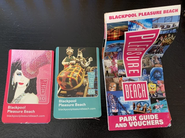 BLACKPOOL PLEASURE BEACH Map and Tickets April 2015 £5.00 - PicClick UK