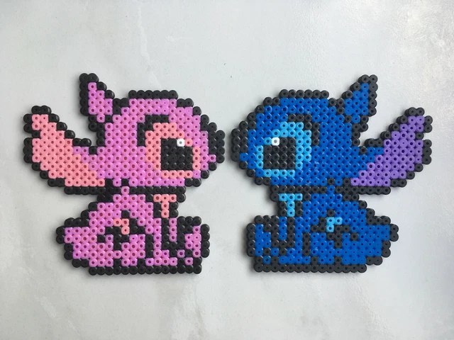 PIXEL ART / Perles A Repasser Stitch Et Sa Fiancee EUR 5,00 - PicClick IT