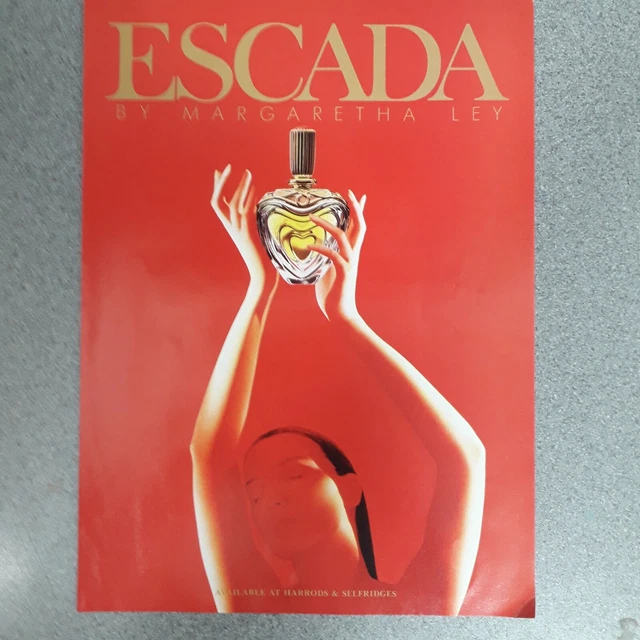 ESCADA PERFUME MARGARETHA Ley 1991 Original Paper Magazine Advert £5.90 ...
