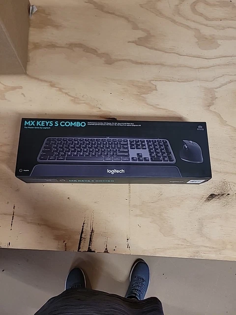 LOGITECH MX KEYS S Combo Performance Wireless Keyboard Mouse Palm Rest ...