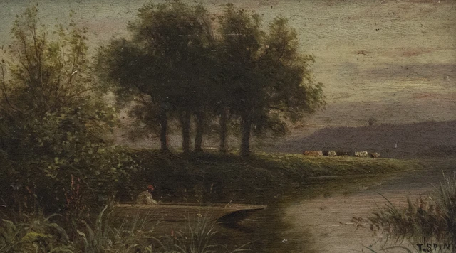 THOMAS SPINKS (1847-1927) - Early 20th Century Oil, The Thames near ...