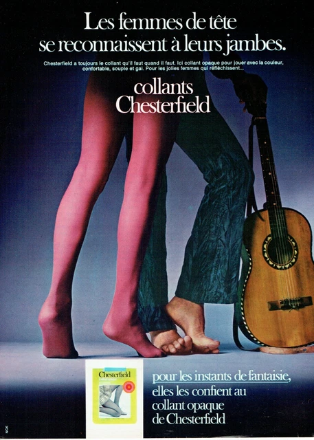 PUBLICITÉ ADVERTISING 0322 1971 bas & collants Chesterfield femmes de ...