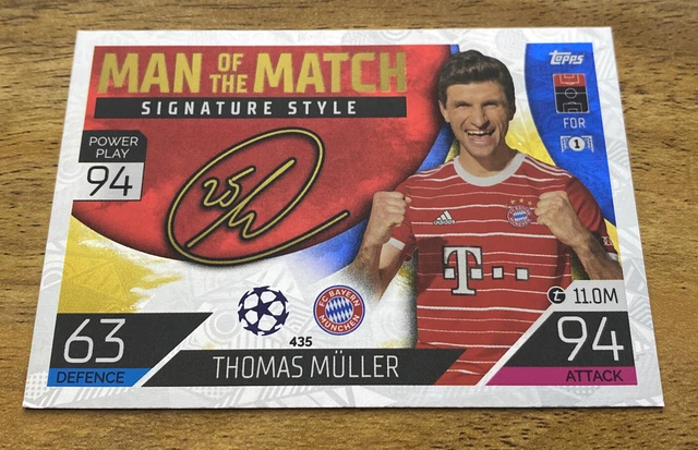 MATCH ATTAX 2022 2023 22 23 Thomas Muller Man Of The Match Signature ...