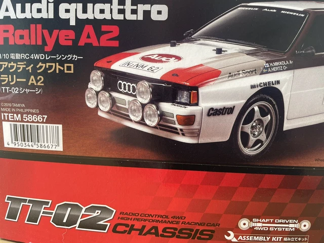 TAMIYA 1:10 RC Audi Quattro Rally A2 (TT-02), RC Car 58667 EUR 150,10 ...