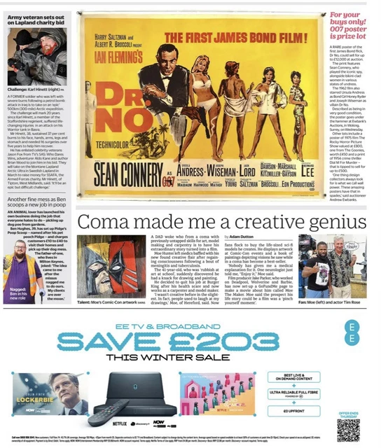 RARE JAMES BOND 007 Movie Sean Connery Dr No Poster Auction News ...