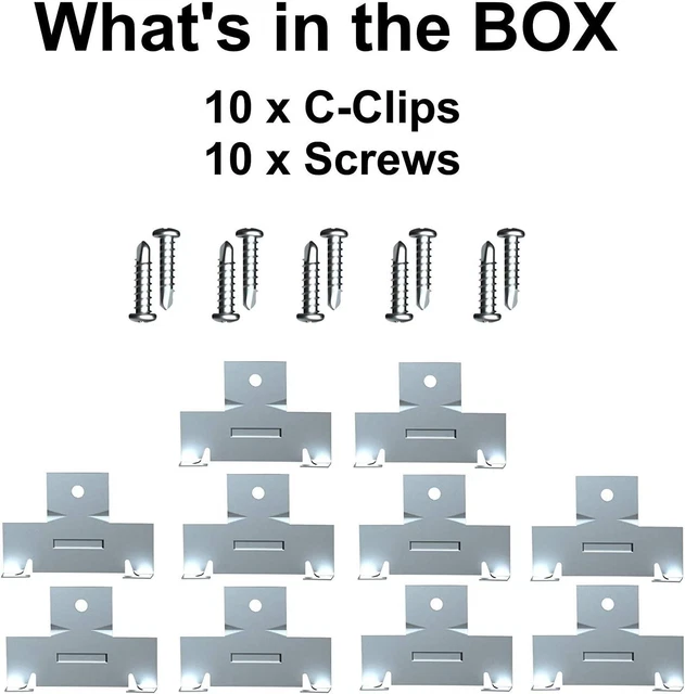 10 PACK (5 Pairs) Retrofit Recessed Downlight Housing C Clips $9.89 ...