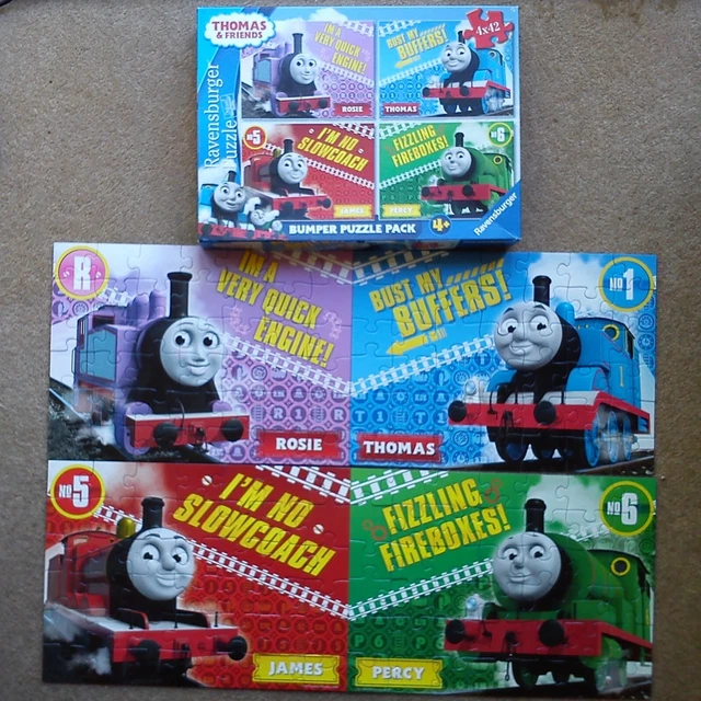 THOMAS THE TANK Engine JIGSAW Puzzle RAVENSBURGER Thomas & Friends 4 IN ...