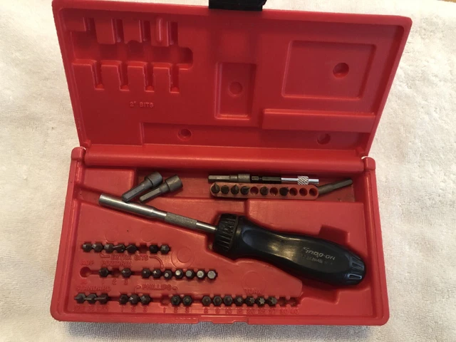 SNAP ON TOOLS USA Ratcheting Screwdriver Set with Case and Bits $95.00 ...
