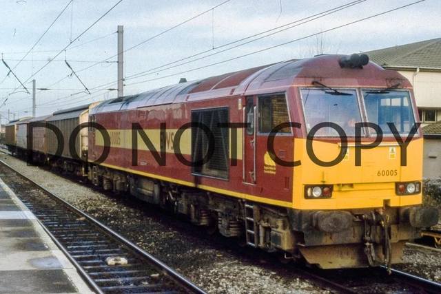 UK DIESEL TRAIN Railway Photograph Of Class 60 60005 Loco. Rm60-25 £1. ...