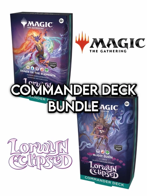 MTG: LORWYN ECLIPSED - Commander Deck - Blight Curse & Dance of the ...