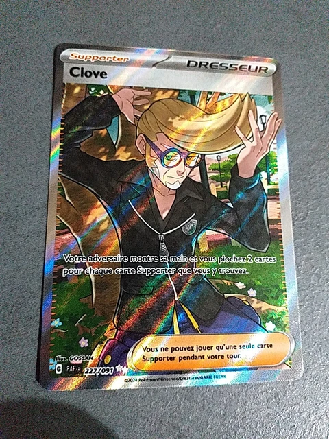 CARTE POKEMON CLOVE Full Art 227/091 - EV4.5 Destinées De Paldea - NEUF ...