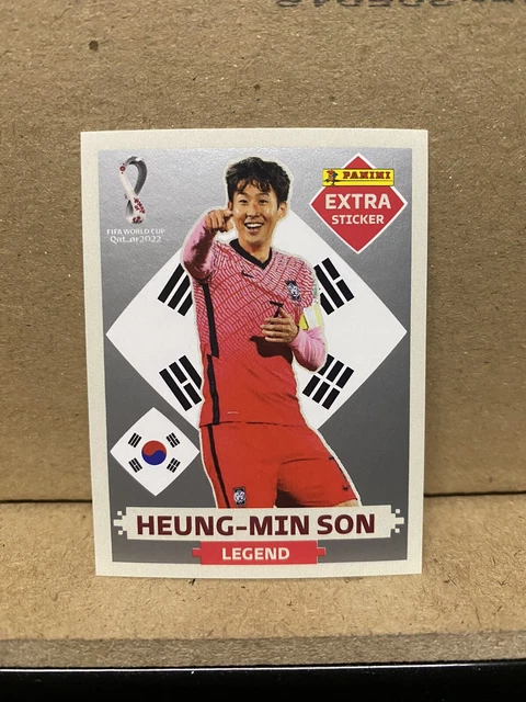 HEUNG-MIN SON SILVER Legend Extra Sticker - Panini FIFA World Cup Qatar ...