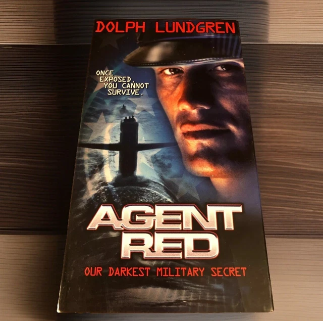 AGENT RED VHS VCR Video Tape Movie Dolph Lundgren, Scott Schwartz Used ...