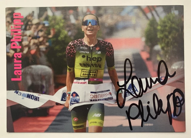 LAURA PHILIPP * Triathlon Iron Man - Siegerin * Orig. Autogramm ...
