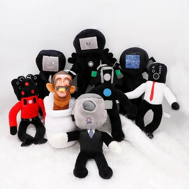 Funny Skibidi Toilet Plush Toy Toiletman Cameraman Speakerman Stuffed