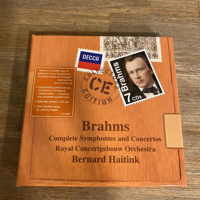 BRAHMS: COMPLETE SYMPHONIES & Concertos (Decca Collectors Edition) - CD $49.70 - PicClick AU