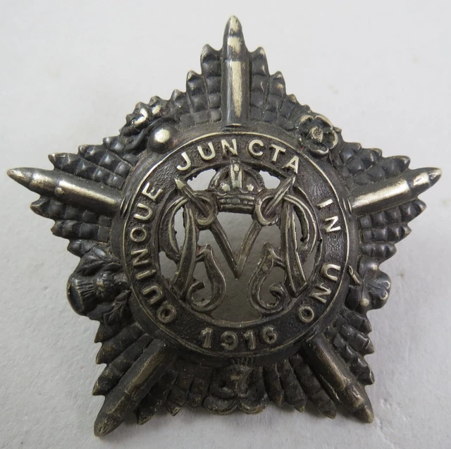 MILITARY BADGE GUARDS Machine Gun Battalion British Army Voided £6.00 ...